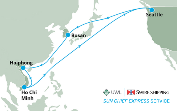 UWL, Swire Shipping Add Westbound Call in Busan to Sun Chief Express